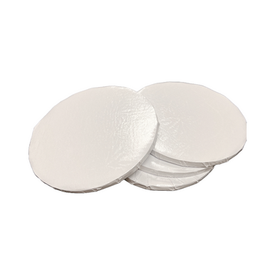 8" diameter Cake boards - White