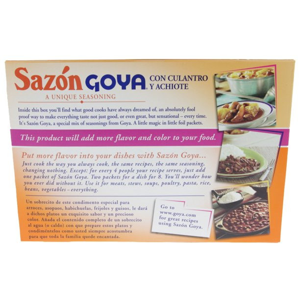 Goya Sazon with Coriander and Annatto 36 packets, 6.33 Oz