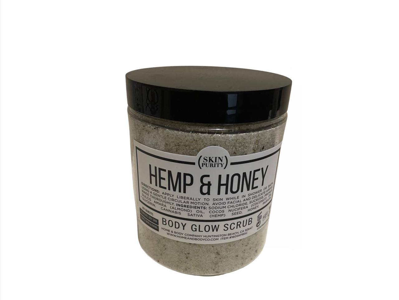 Skin Purity Hemp and Honey Body Glow Scrub with Coconut Oil and Hemp ...