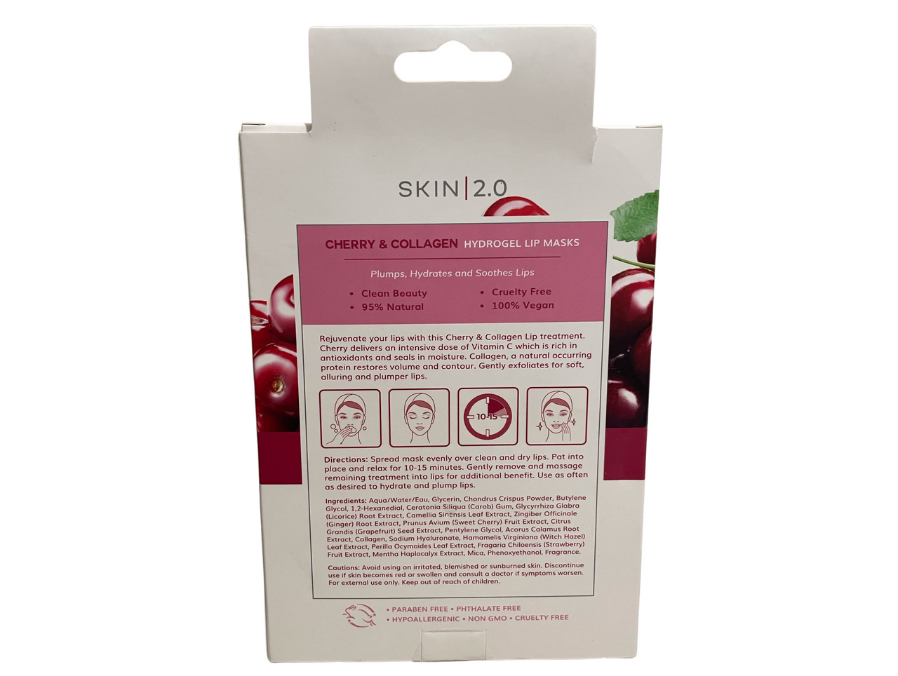 Skin Cherry & Collagen Hydrogel Lip Masks, 6 Masks