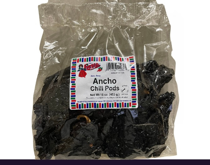 Fiesta Brand Ancho Chili Pods, 16 oz bag