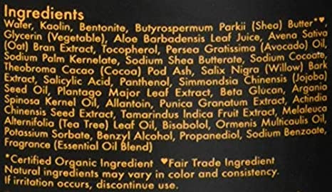 Shea Moisture African Black Soap Clarifying mud mask, 2-6oz tubs