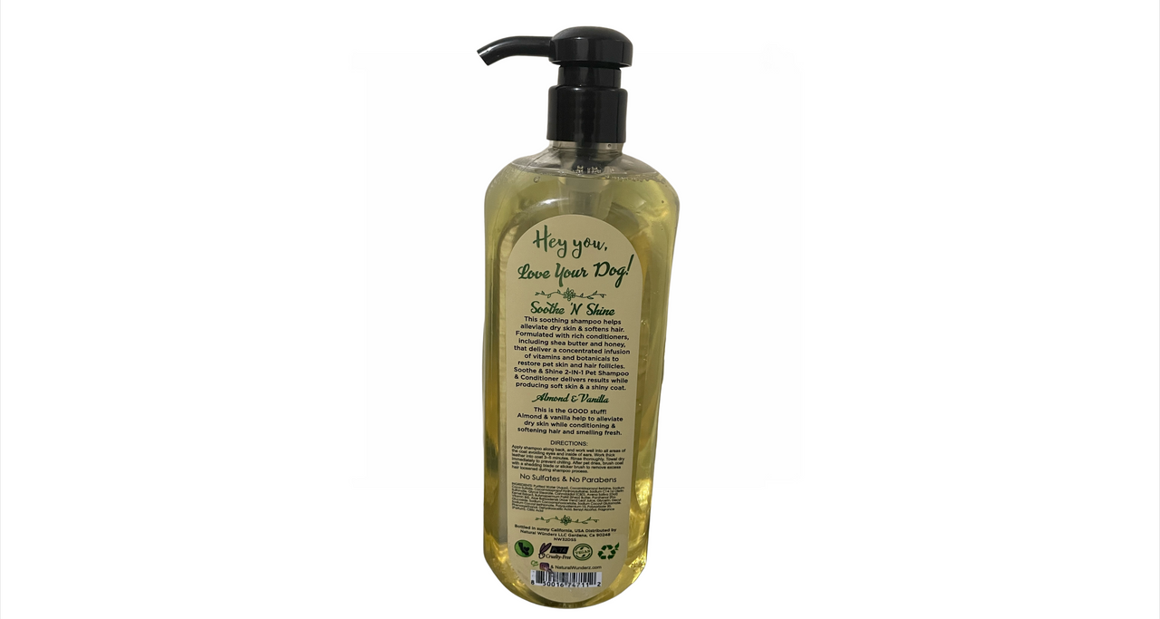 Natural Wunderz Pet Systems, 2-in-1 pet shampoo and conditioner Natural Wunderz Pet Systems, 2-in-1 pet shampoo and conditioner