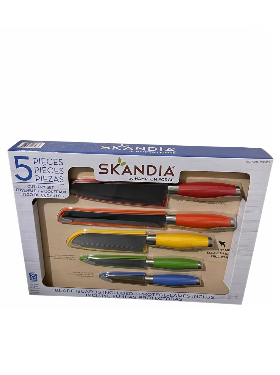 Skandia 5-piece Cutlery Set with Blade Guards