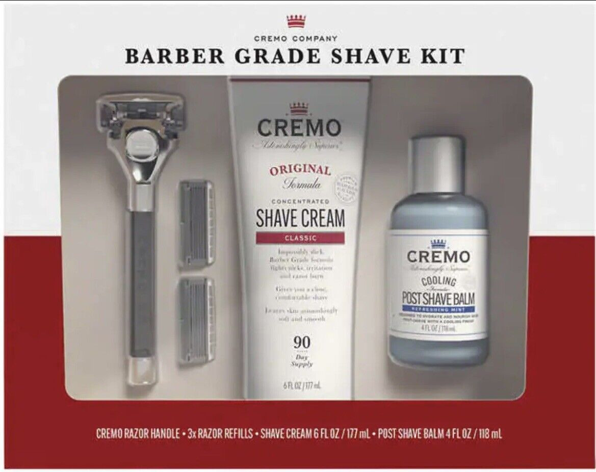 Cremo Barber Grade Shave Kit Great Gift Bundle Limited Edition
