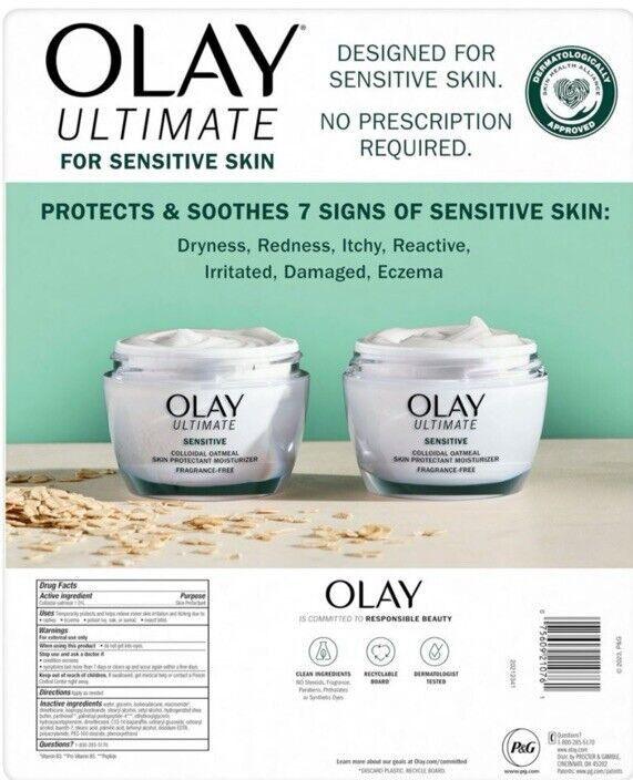 Olay Ultimate Colloidal Oatmeal to Soothe the Seven Signs Sensitive ...