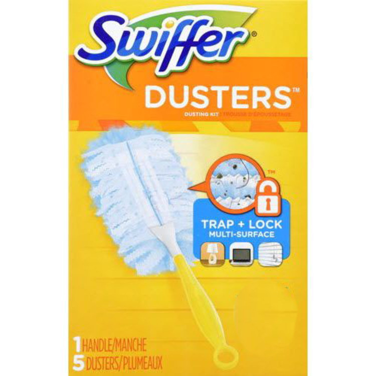 Swiffer Duster Starter Kit, 5 Dusters + Handle