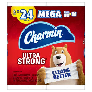 Charmin Ultra Strong 2-Ply Bath Tissue, 231 Sheets, 6 ct