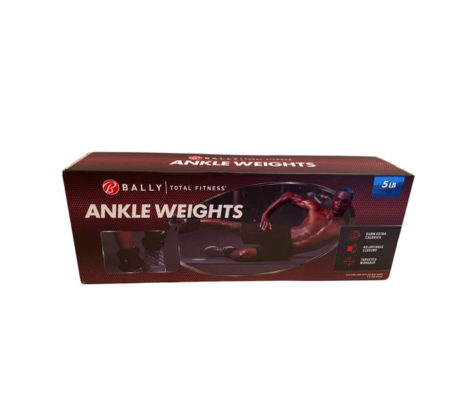 Bally Total Fitness Ankle Weights 5lb Pair