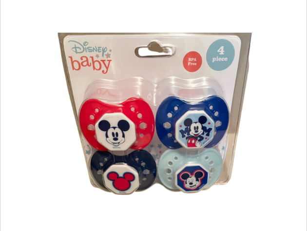 Disney Baby Mickey Mouse Pacifiers, 4 piece