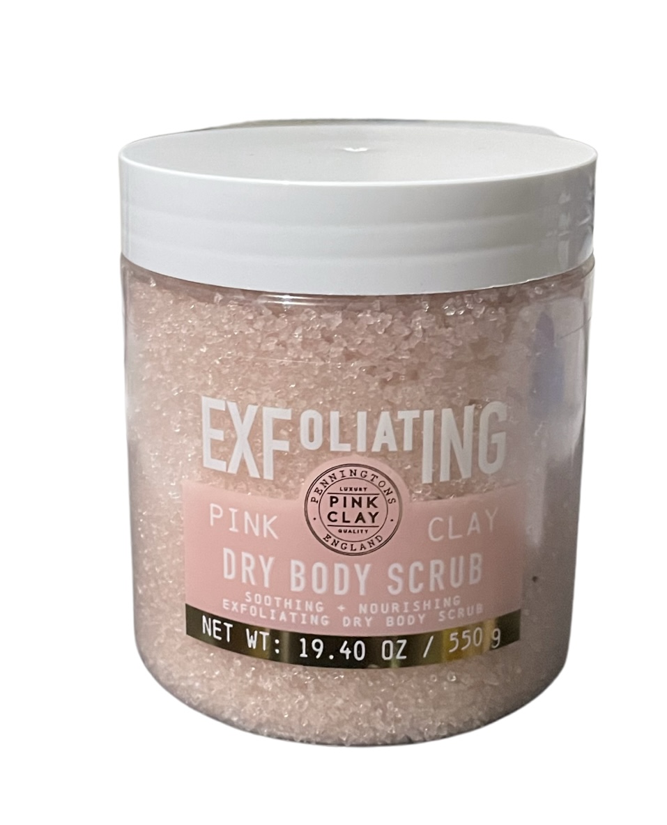 Exfoliating Pink Clay Dry Body Scrub, 19 .40oz