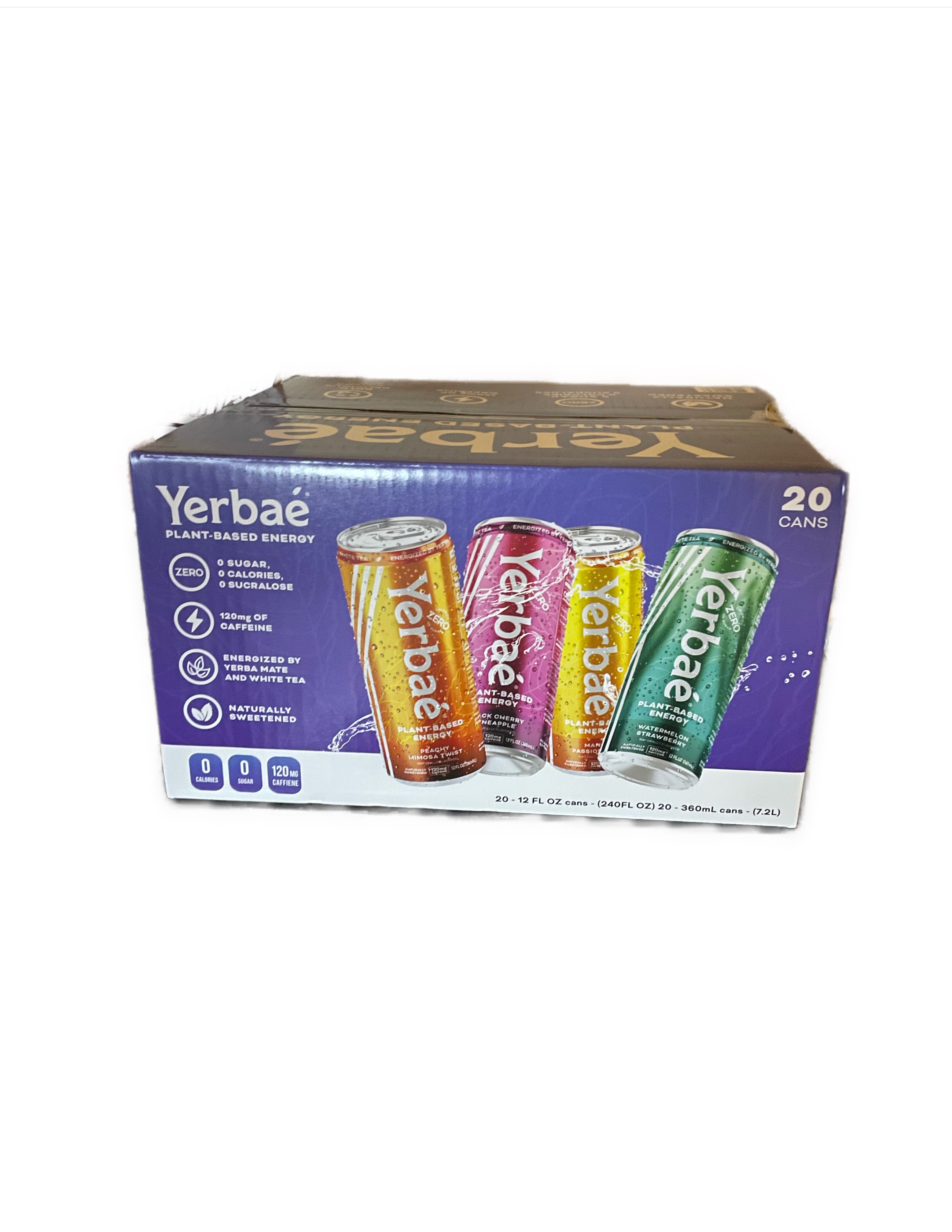 Yerbae Plant-Based Energy Drink, 20 cans