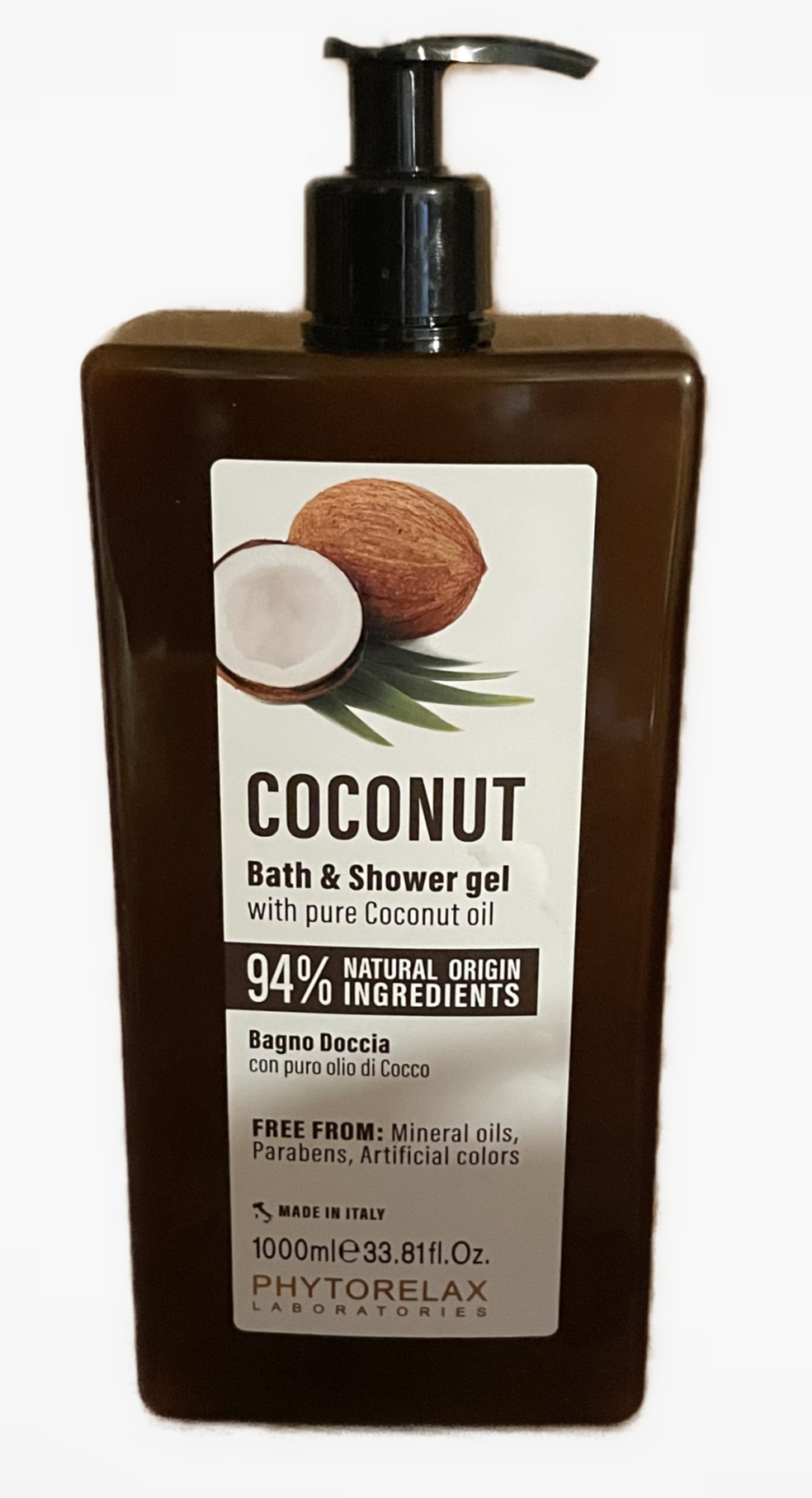 coconut bath &shower gel with pure coconut oil 33.8Oz
