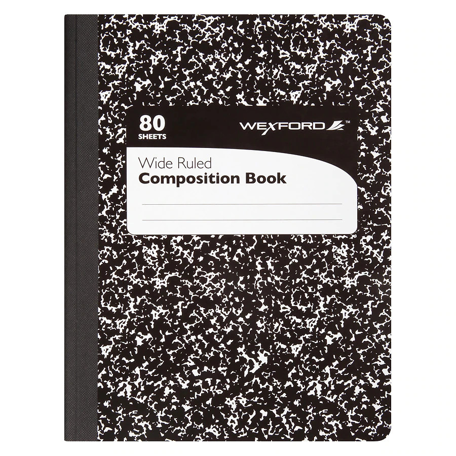 Wexford Wide Ruled Composition Book, 80 Sheets