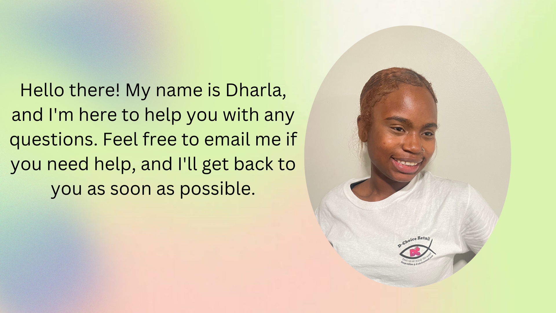 Contact Us Form Page- D-Choice Retail Page