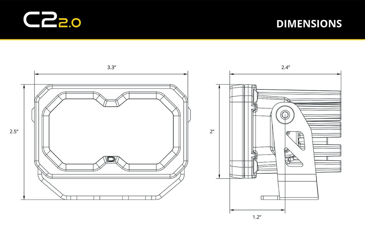Diode Dynamics | SSC2R Standard Mount LED Pod