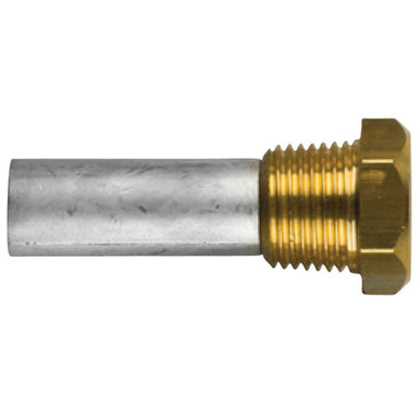 02028T - Tecnoseal Zinc Caterpillar Pencil Anode With Brass Plug ...