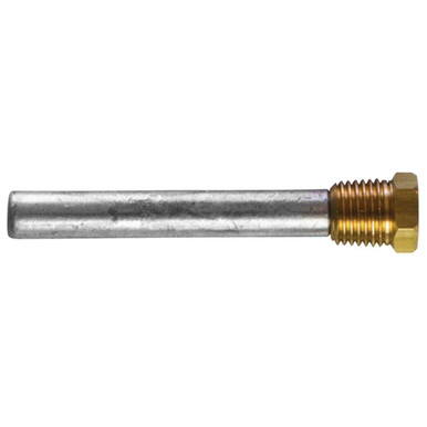 TEC-E0A - Tecnoseal Zinc Pencil Anode With Brass Plug - Anode Outlet