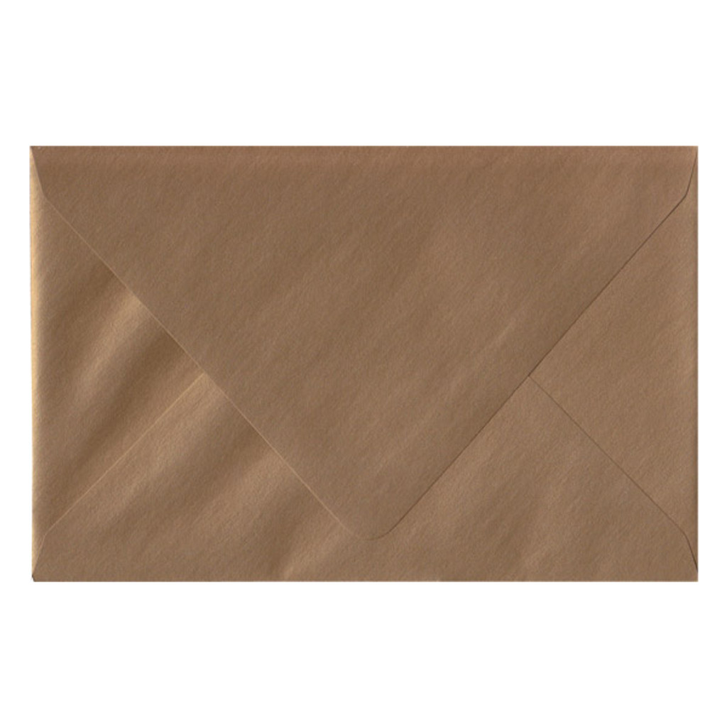 A9 Euro Flap Antique Gold Envelope - Cards & Pockets