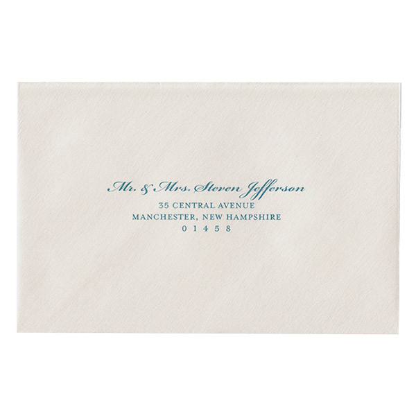 Envelopes & Liners - Printed Envelopes - Full Guest Address & Return ...