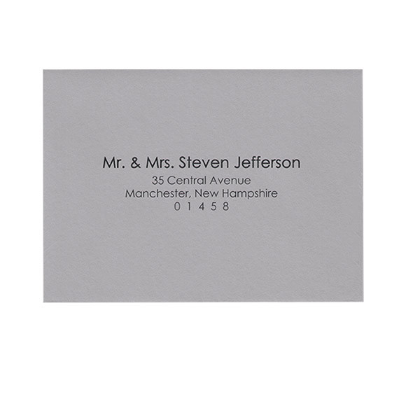 Envelopes & Liners - Printed Envelopes - Full Guest Address & Return ...