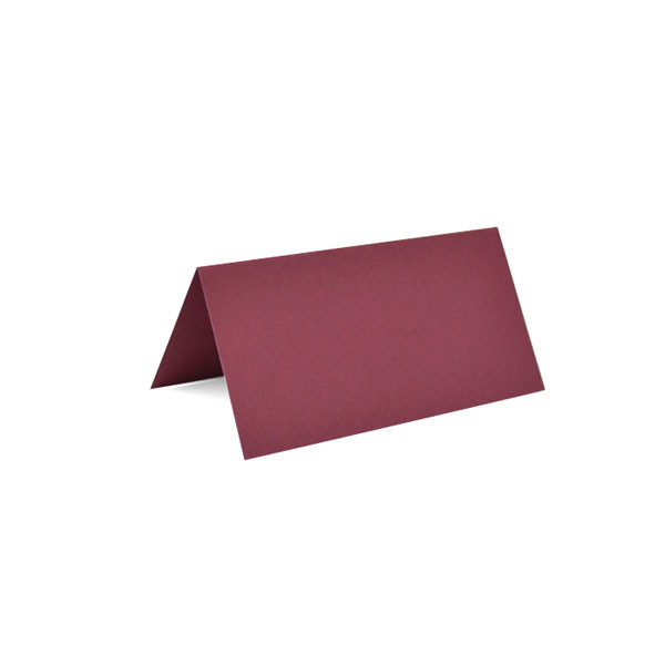 2 x 4 Folded Cards Burgundy - Cards & Pockets