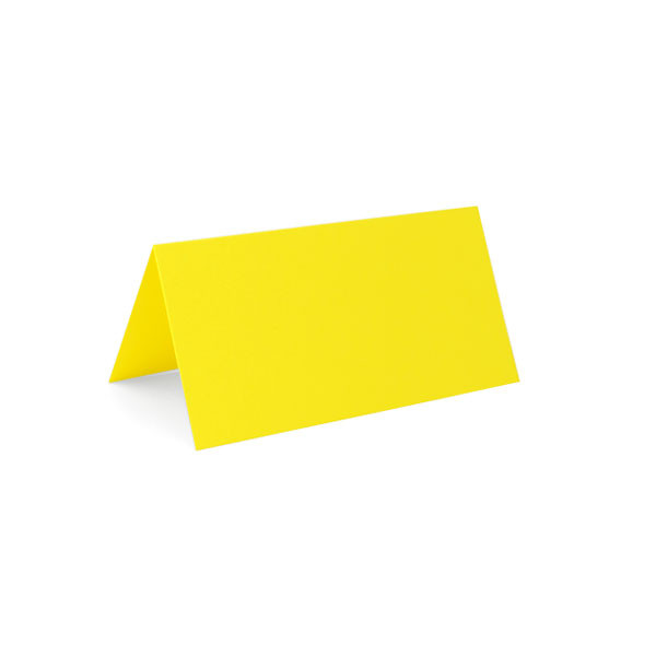 2 x 4 Folded Cards Factory Yellow - Cards & Pockets
