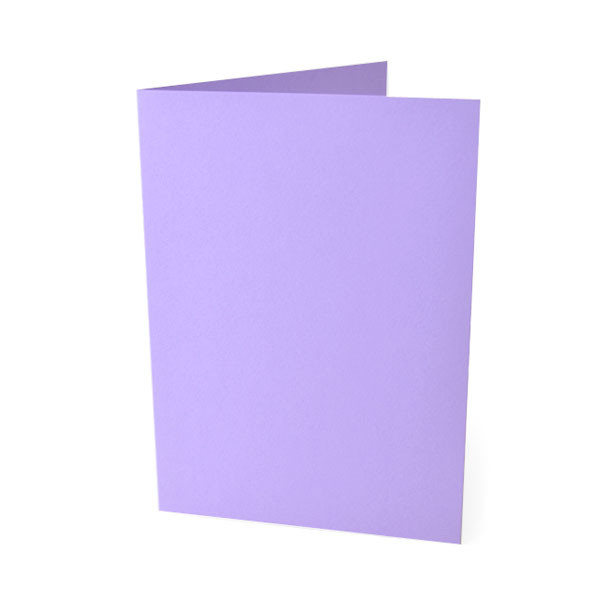 5 x 7 Folded Cards Lavender - Cards & Pockets