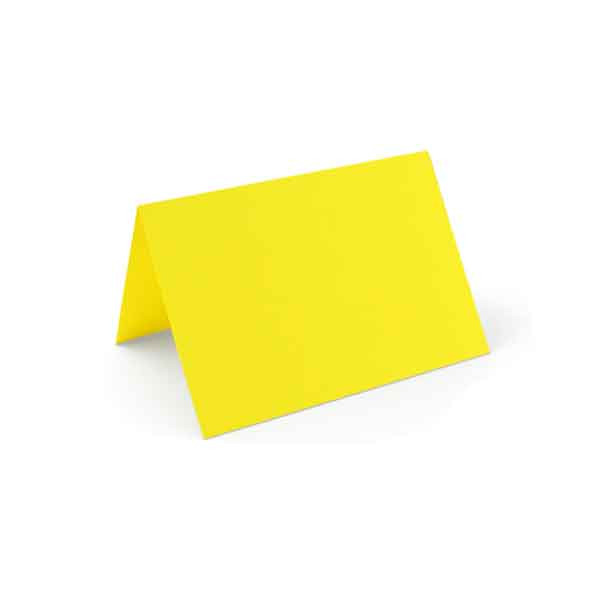 3.5 x 5 Folded Cards Factory Yellow - Cards & Pockets