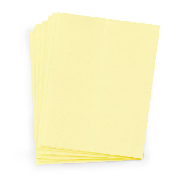 8.5 x 11 Cardstock Sorbet Yellow - Cards & Pockets