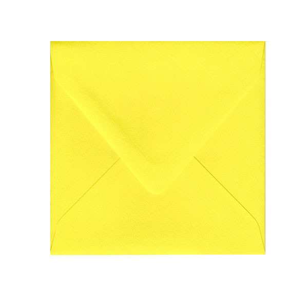 6.75 SQ Euro Flap Factory Yellow Envelope - Cards & Pockets