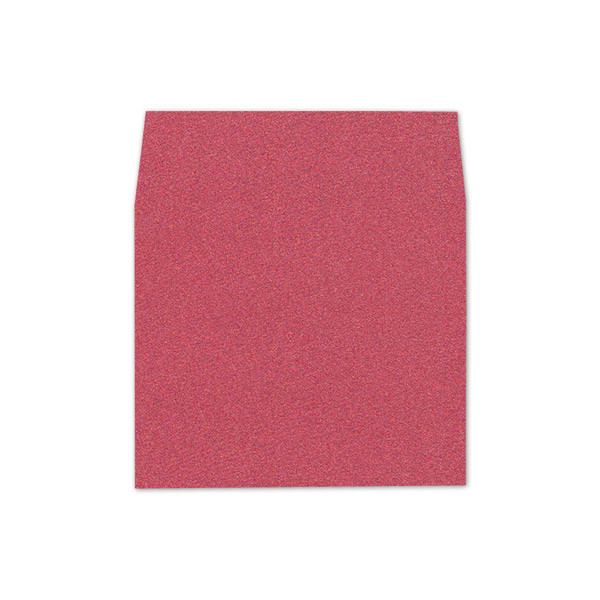 A7 Square Flap Envelope Liners Glitter Red - Cards & Pockets