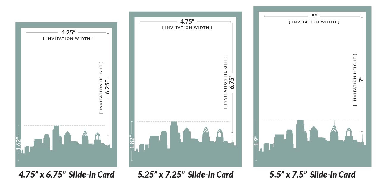 Philadelphia Invitation Slide-in Card - Cards & Pockets
