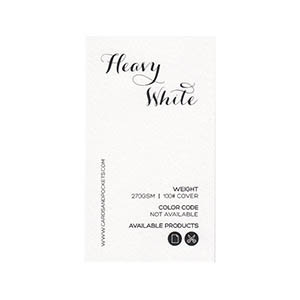 Heavy White Swatch - Cards & Pockets