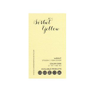 Sorbet Yellow Swatch - Cards & Pockets