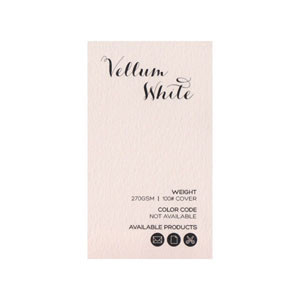 Vellum White Swatch - Cards & Pockets
