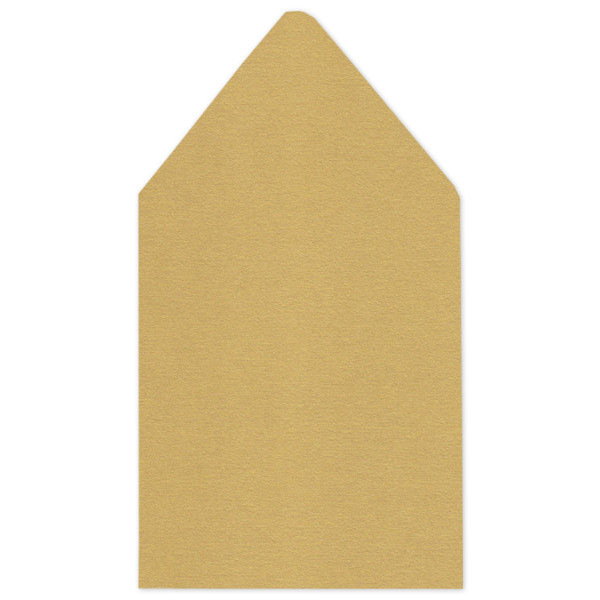 6.75 SQ Euro Flap Envelope Liners Super Gold - Cards & Pockets
