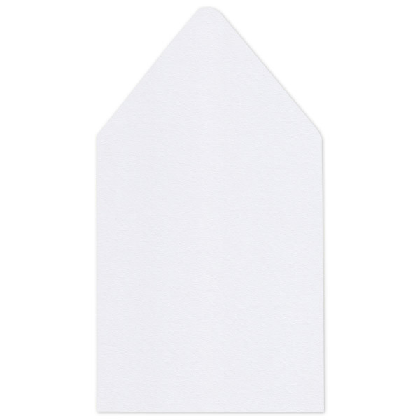 6.75 SQ Euro Flap Envelope Liners White Frost - Cards & Pockets