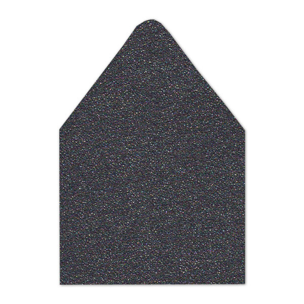 A8 Euro Flap Envelope Liners Glitter Black Diamond - Cards & Pockets