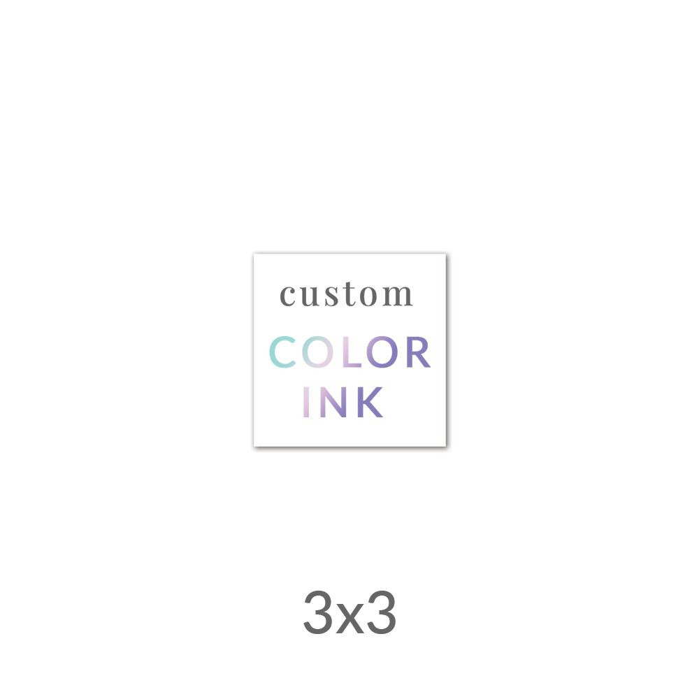 3x3 Printed Card - Color Ink Upload Your Own Design - Cards & Pockets