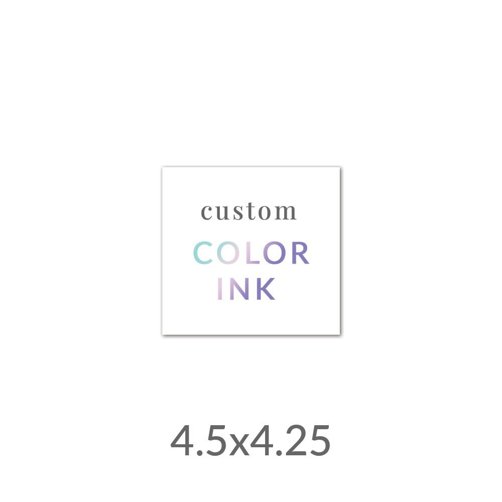 4.5x4.25 Printed Card - Color Ink Upload Your Own Design - Cards & Pockets