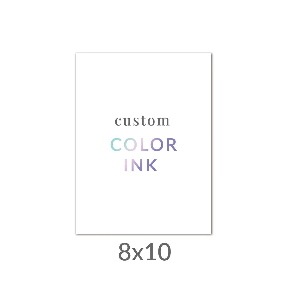 8x10 Printed Card - Color Ink Upload Your Own Design - Cards & Pockets