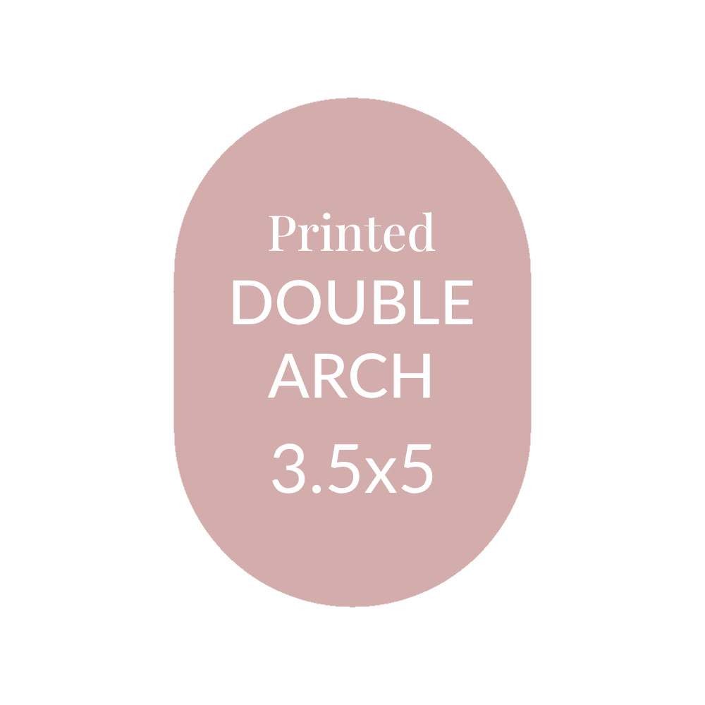 3.5x5 Double Arch - Simple Shape Card Printing - Cards & Pockets