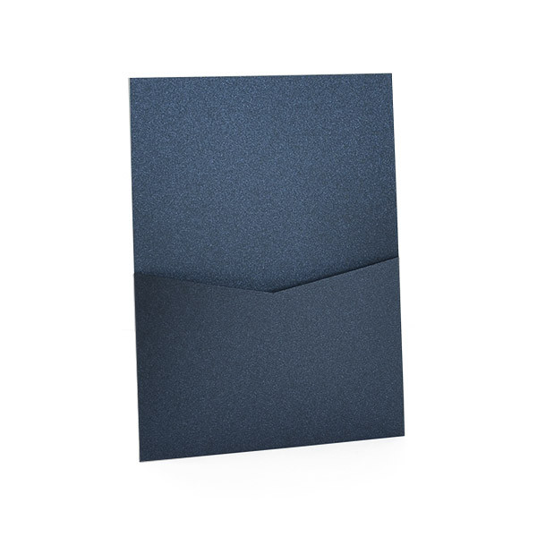 5 x 7 Panel Pockets Shiny Blue - Cards & Pockets