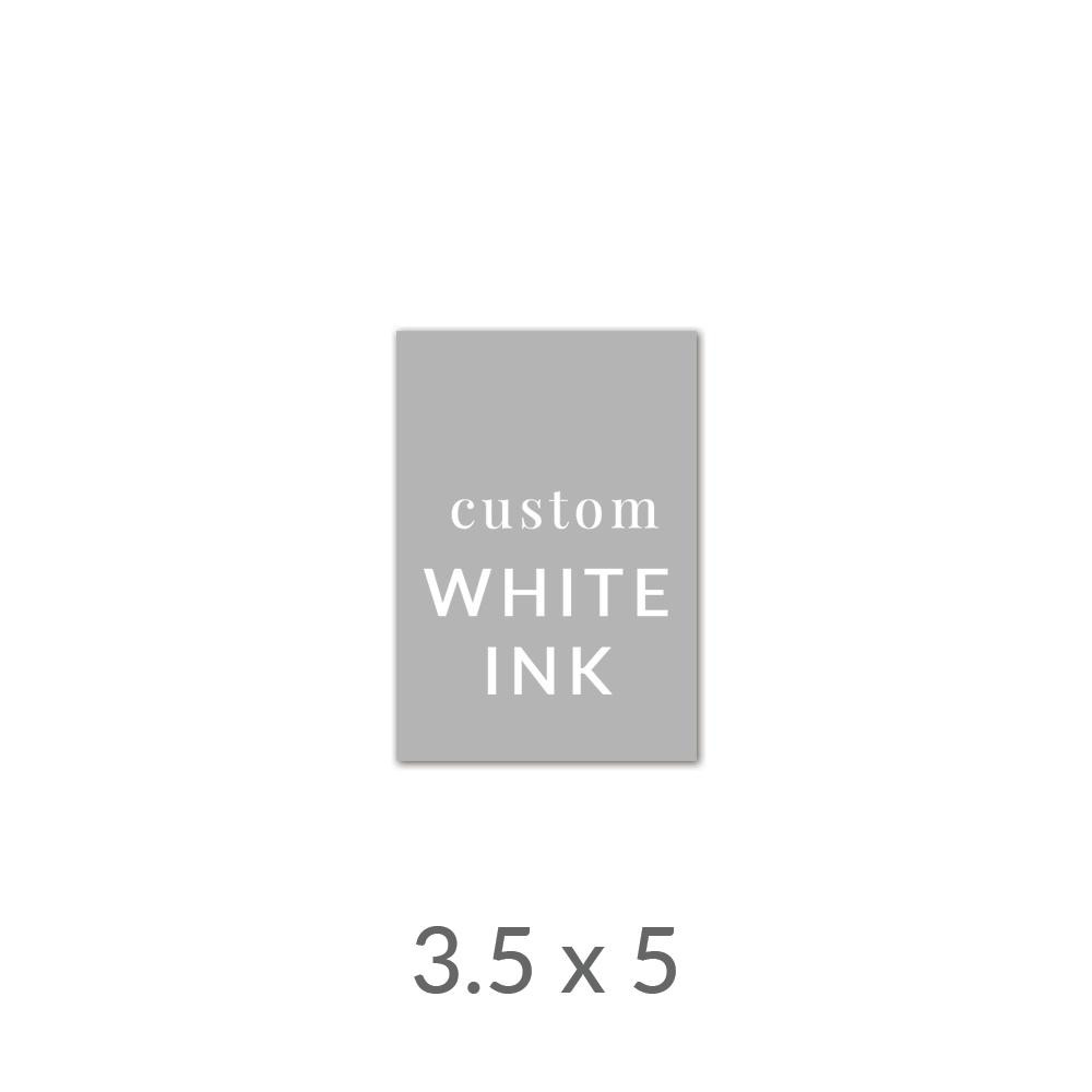 White Ink Printing | Digital Printing with White Ink | Cards & Pockets