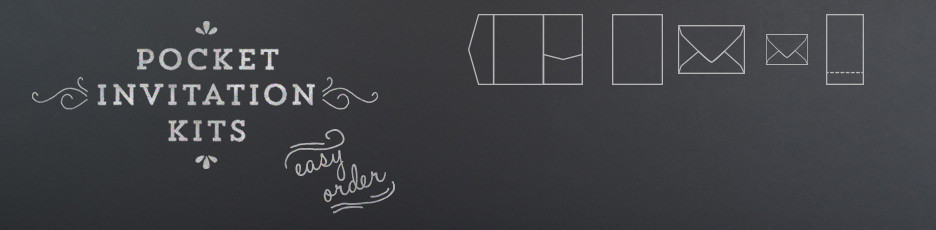 DIY Pocket Invitation Kits | Blank All-In-One Invitation Kits