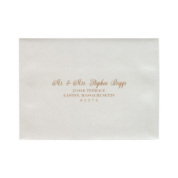 Envelopes & Liners - Printed Envelopes - Full Guest Address & Return ...