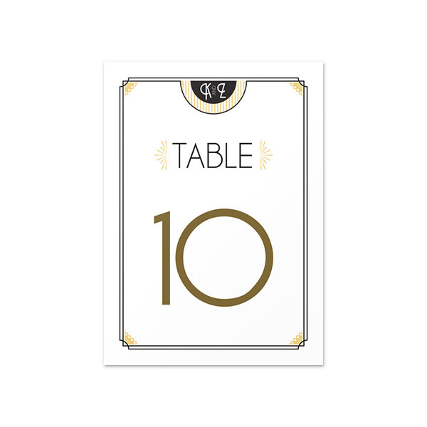 Printing - Customizable Templates - Table Numbers - Cards & Pockets