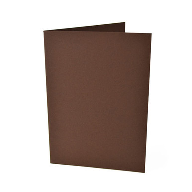 5 x 7 Folded Cards Brown - Cards & Pockets