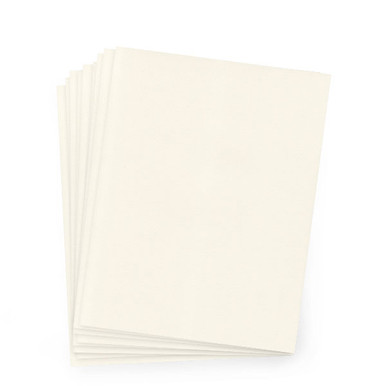 8.5 x 11 Cardstock Cream Puff - Cards & Pockets